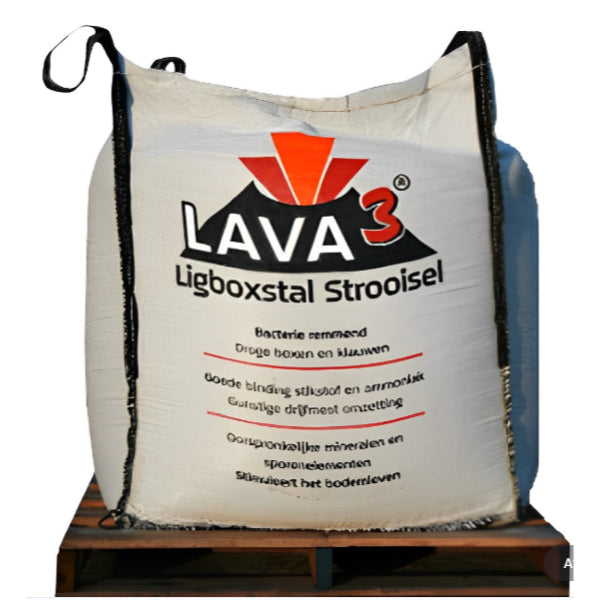 Lava3 Ligboxstrooisel - Big bag 1000 kg | Dagro